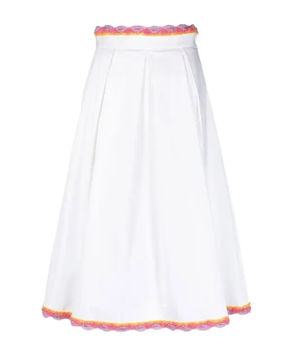 Moschino Lace-trimmed A-line Skirt