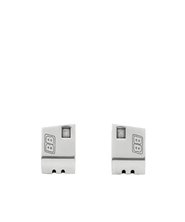 Balenciaga Diy Lighter Earrings In Antique - Silver