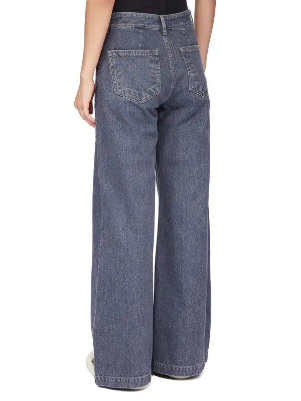 Rick Owens Wide Leg Jeans - Washed Ash