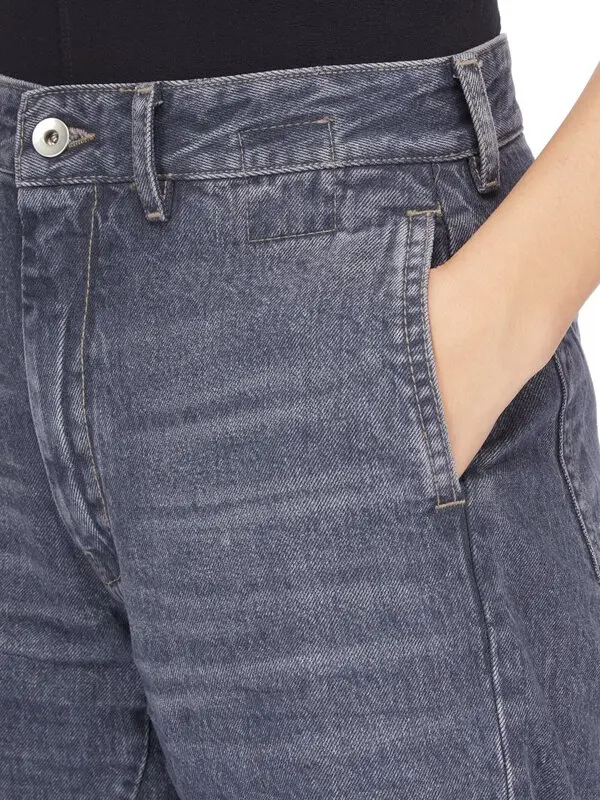Rick Owens Wide Leg Jeans - Washed Ash