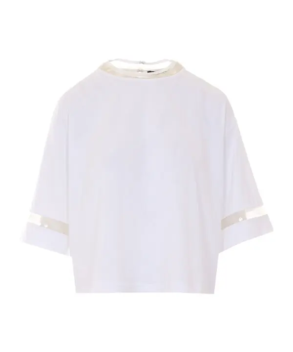 Fabiana Filippi Sequin Detailed Round Neck T-shirt