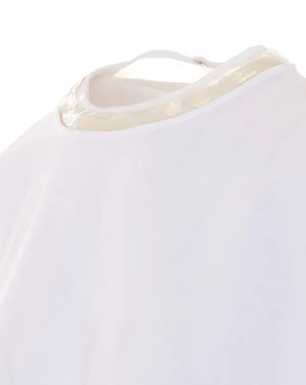 Fabiana Filippi Sequin Detailed Round Neck T-shirt
