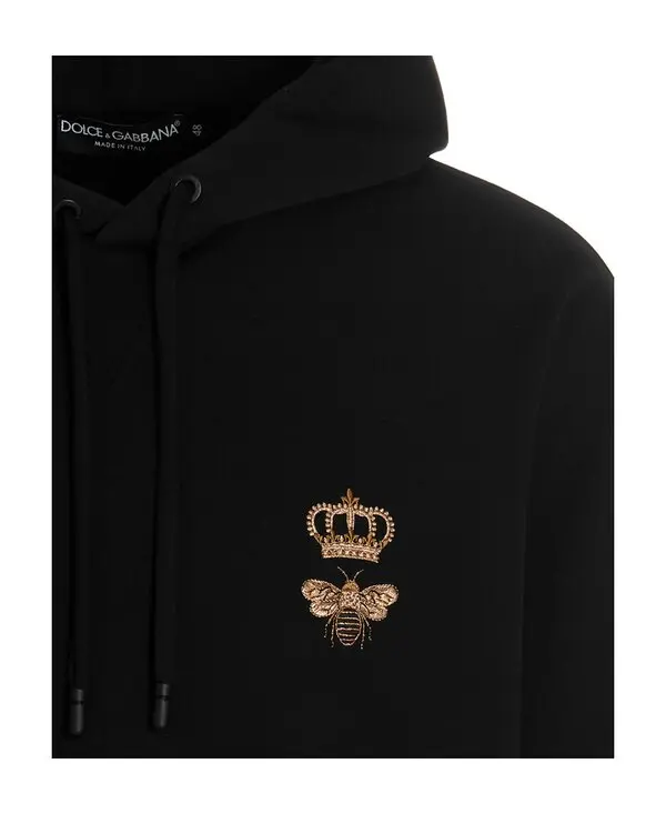 Dolce & Gabbana Dolce Gabbana Logo Embroidered Drawstring Hoodie