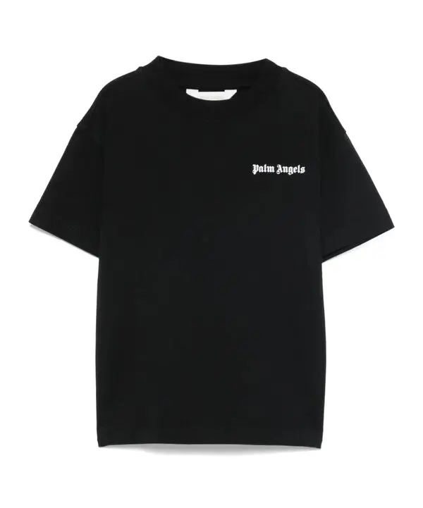 Palm Angels Logo Embroidered Cotton T-shirt