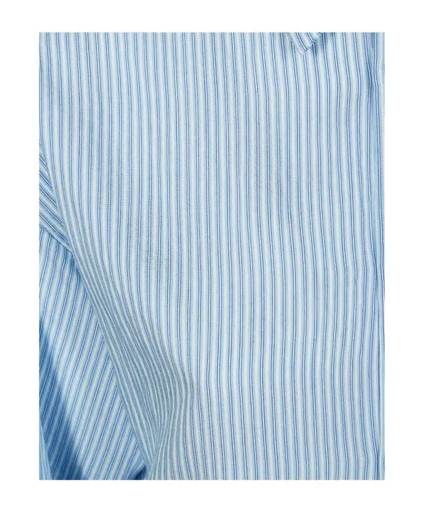 DONDUP Loose-fit Striped Shirt - Light Blue