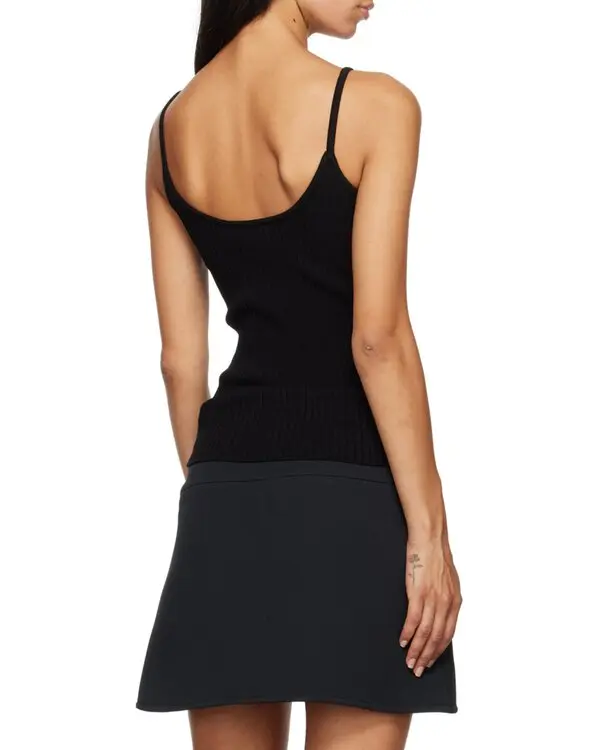 COURREGES Courrèges Ribbed Logo Knit Camisole