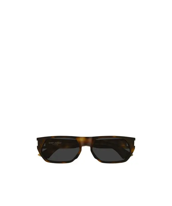 Saint Laurent Geometric Frame Sunglasses - Black