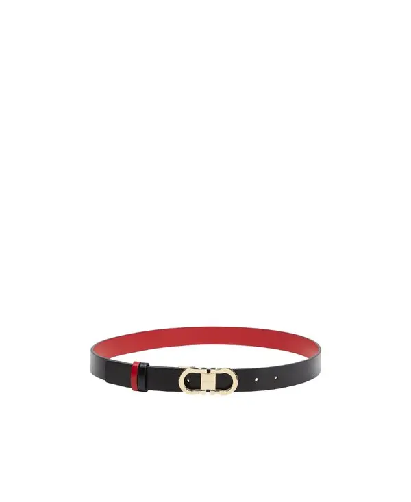 FERRAGAMO Double-sided Gancini Belt - Black