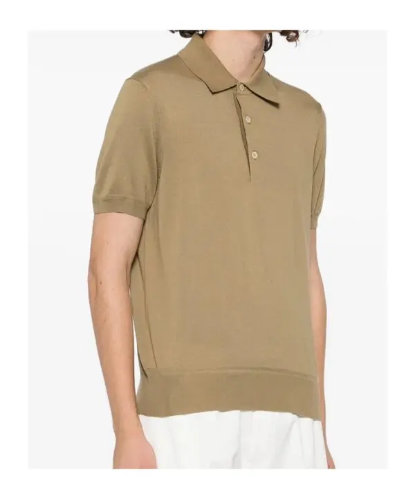 TOM FORD Short-sleeved Knitted Polo Shirt