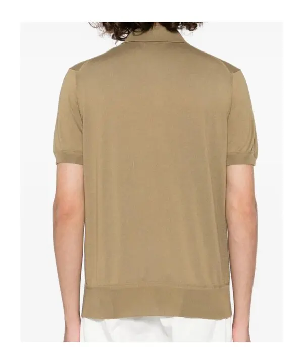 TOM FORD Short-sleeved Knitted Polo Shirt