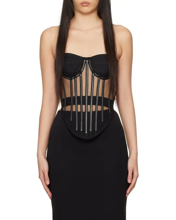 Dolce & Gabbana Tulle Corset Top