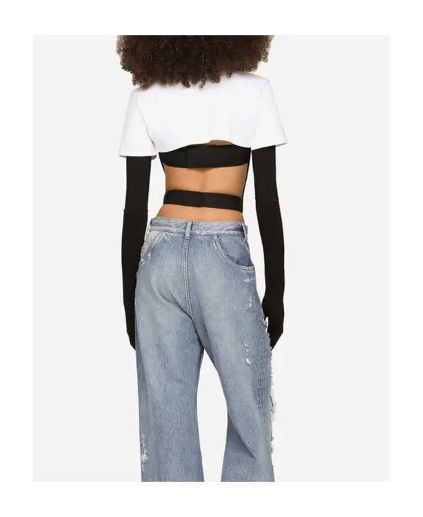 Dolce & Gabbana Tulle Corset Top