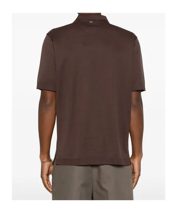 Herno Skipper Open-neck Polo Shirt - Brown