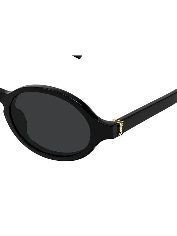 Saint Laurent Oval Frame Sunglasses - Black