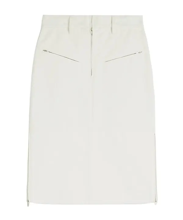 JIL SANDER High-waist Pencil Skirt - Porcelain