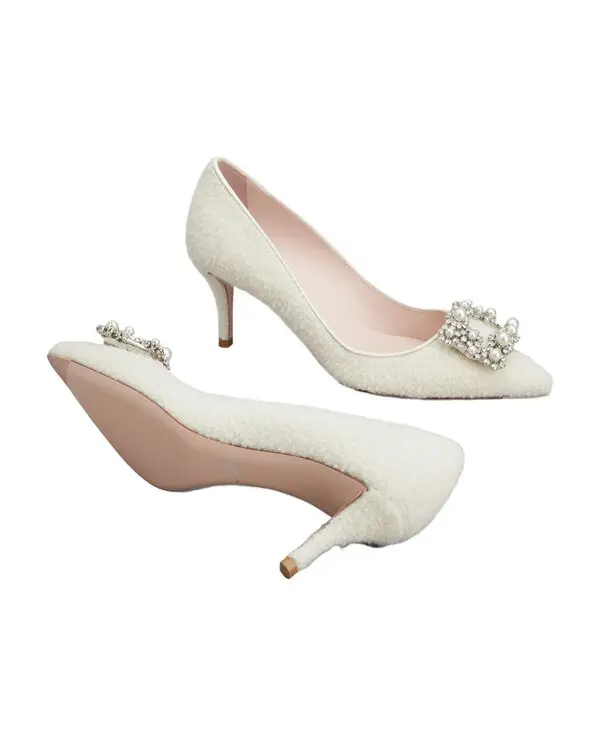 ROGER VIVIER Embellished Pointed Toe Pumps