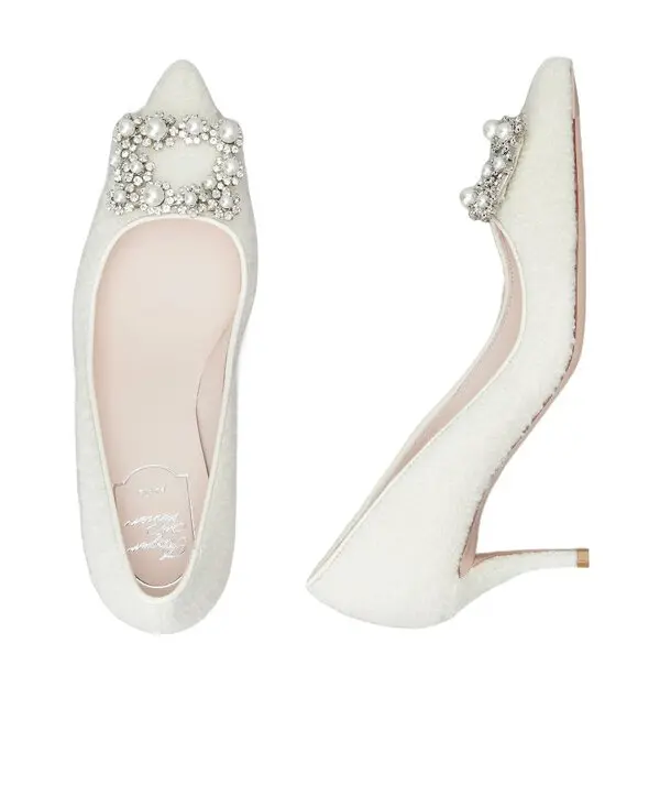 ROGER VIVIER Embellished Pointed Toe Pumps