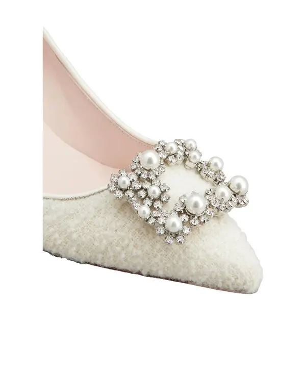 ROGER VIVIER Embellished Pointed Toe Pumps