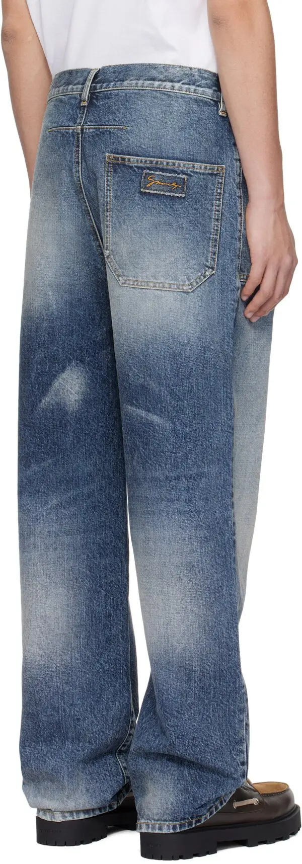 Givenchy Large Fit Patch Pocket Jeans