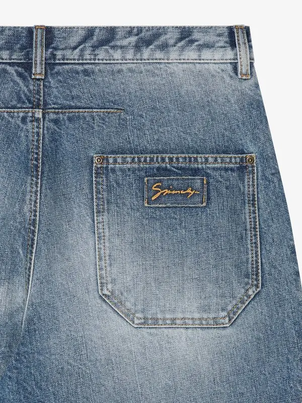Givenchy Large Fit Patch Pocket Jeans