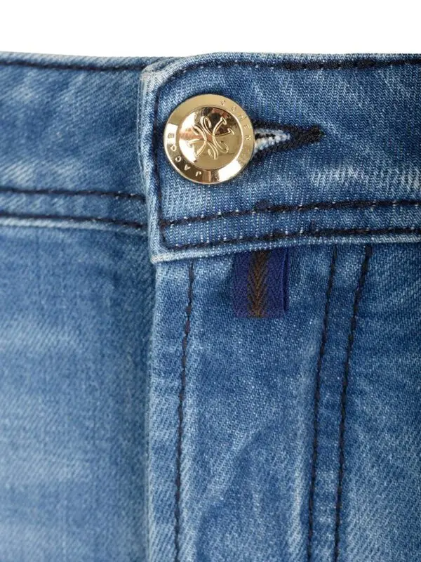 Jacob Cohen Logo Patch Straight-leg Jeans - Blue