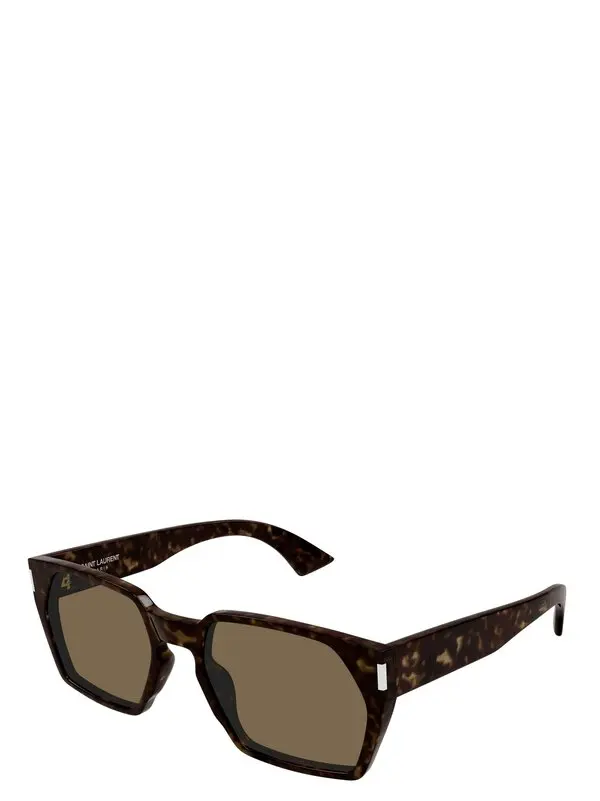 Saint Laurent Rectangle-frame Sunglasses - Black