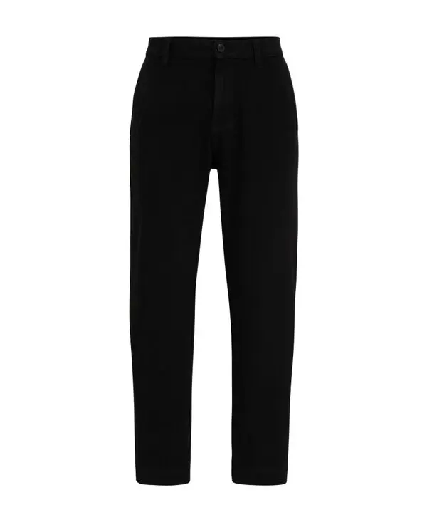 Hugo Boss Straight-leg Cotton Trousers