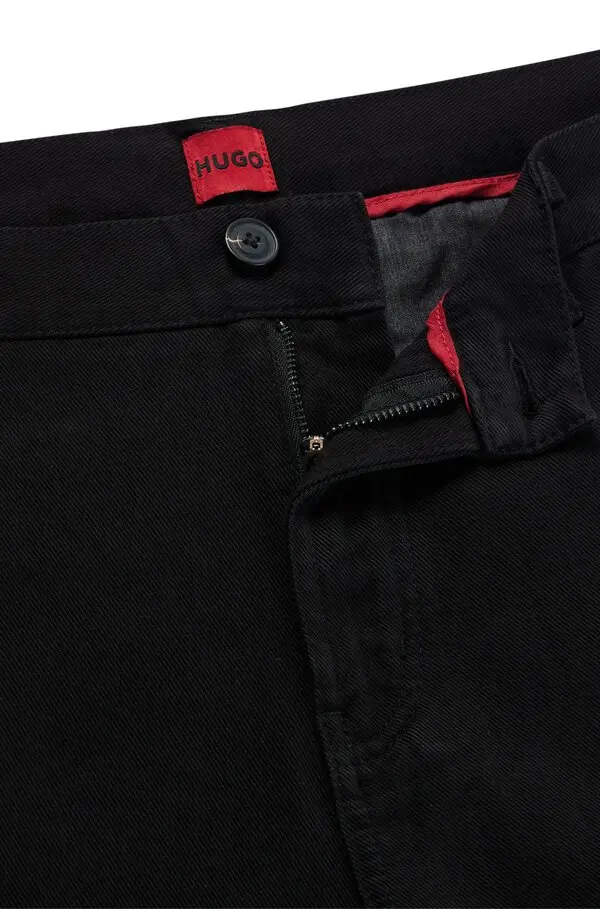 Hugo Boss Straight-leg Cotton Trousers