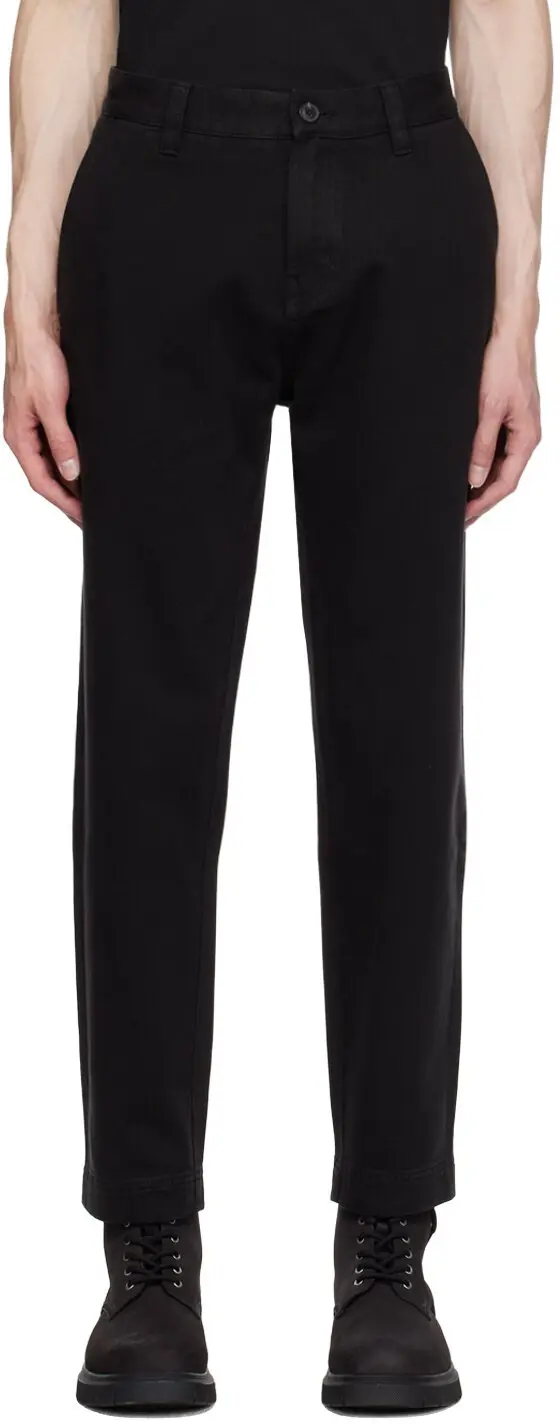 Hugo Boss Straight-leg Cotton Trousers