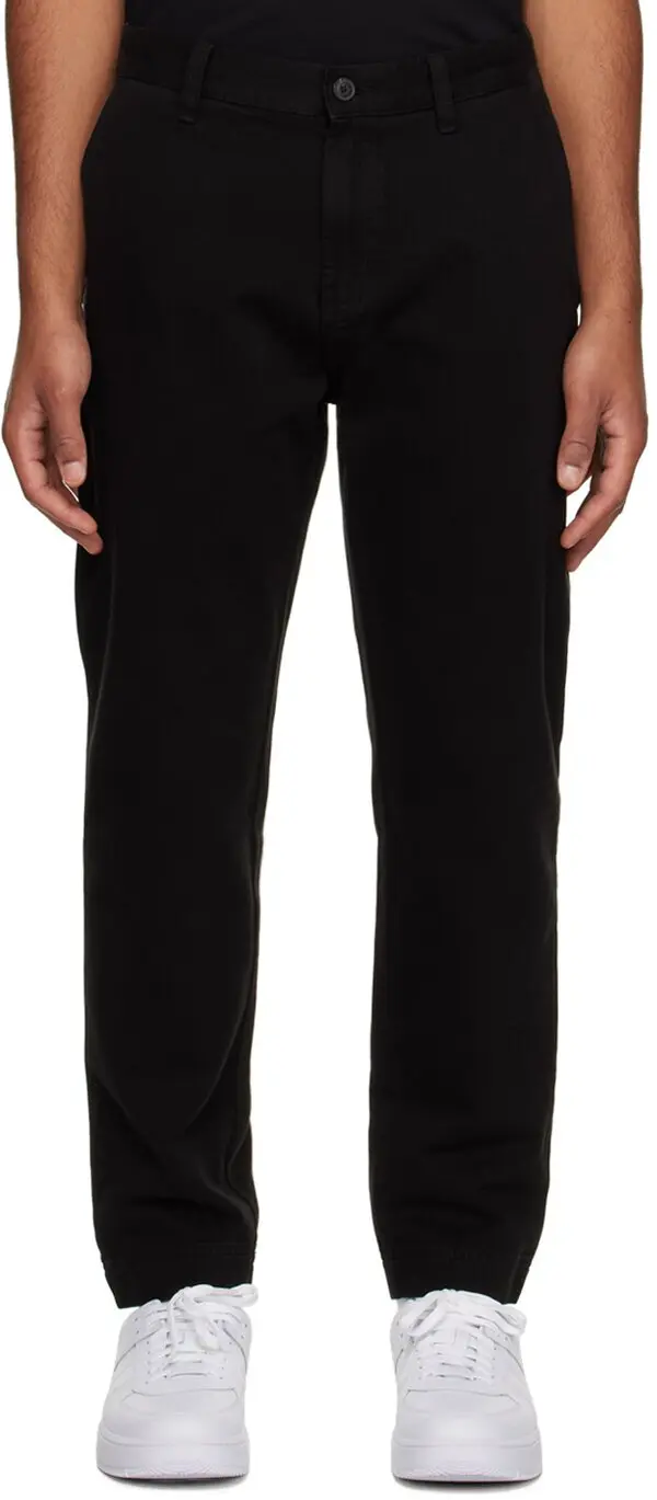 Hugo Boss Straight-leg Cotton Trousers
