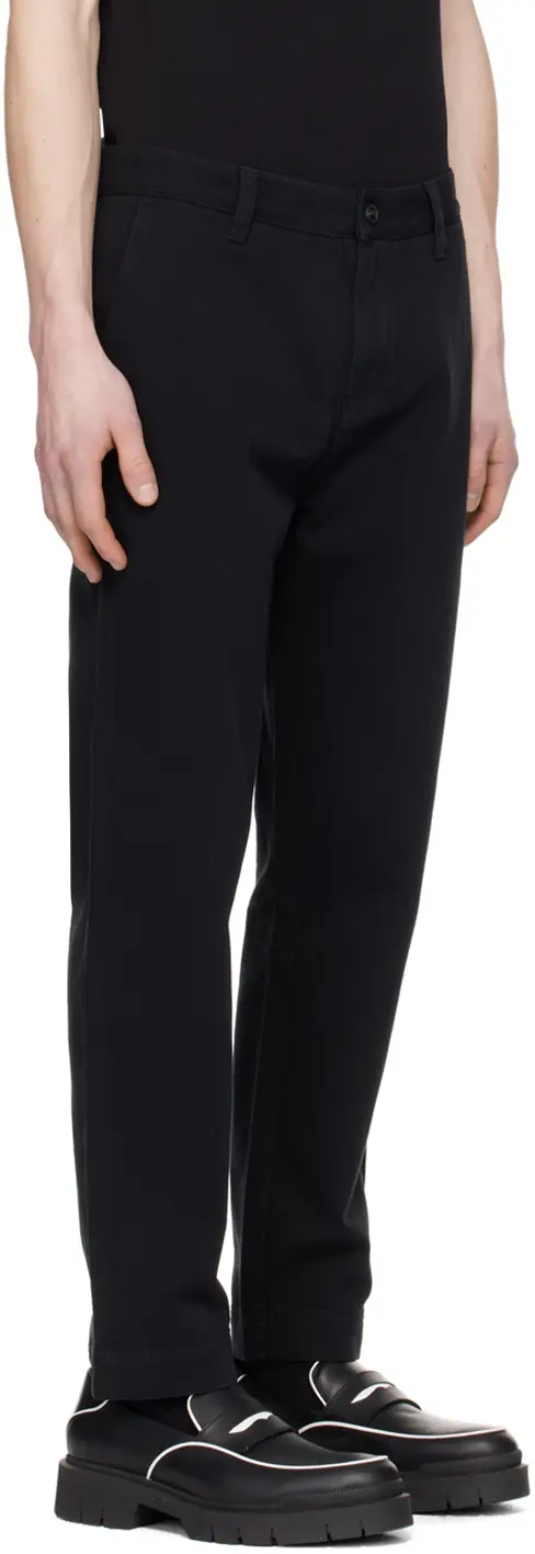 Hugo Boss Straight-leg Cotton Trousers