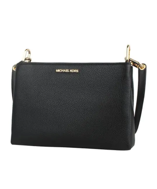 Michael Kors Logo Zipper Shoulder Bag