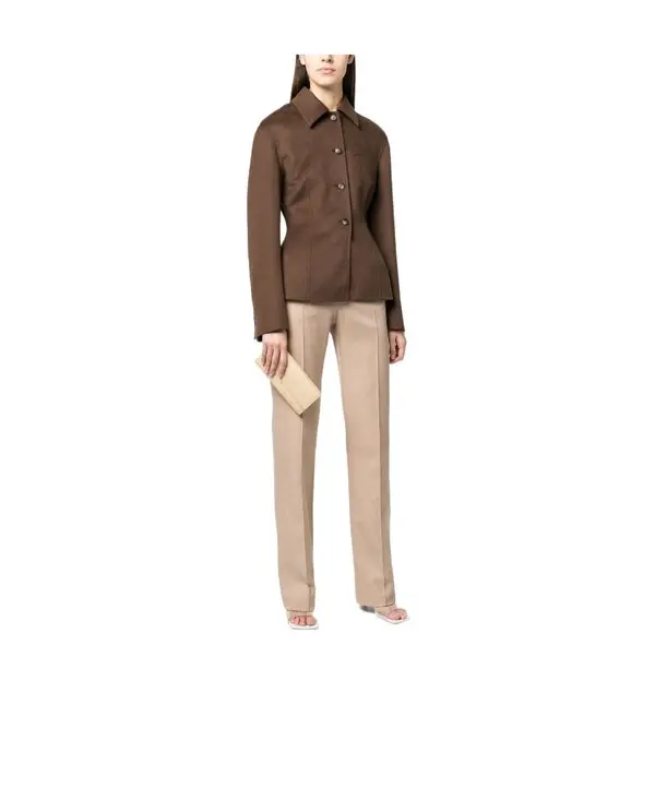 Bottega Veneta Woven Fold-over Chained Shoulder Bag