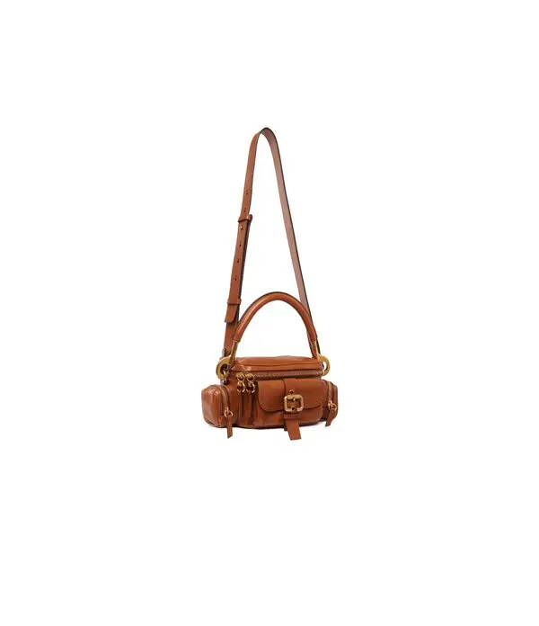 Chloé Small Camera Shoulder Bag With Buckle Detail - Clay Brown