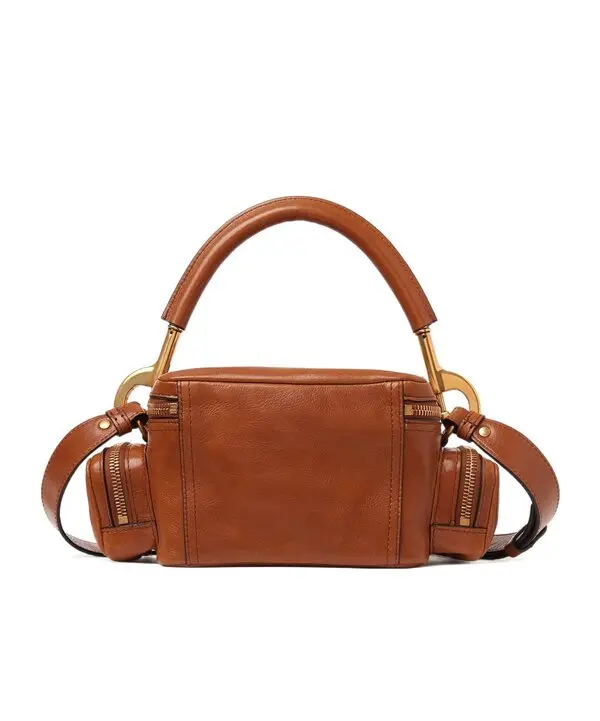 Chloé Small Camera Shoulder Bag With Buckle Detail - Clay Brown