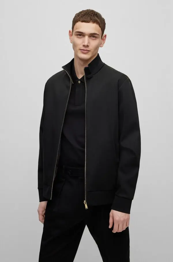 Hugo Boss Zipper Jacket With High Collar