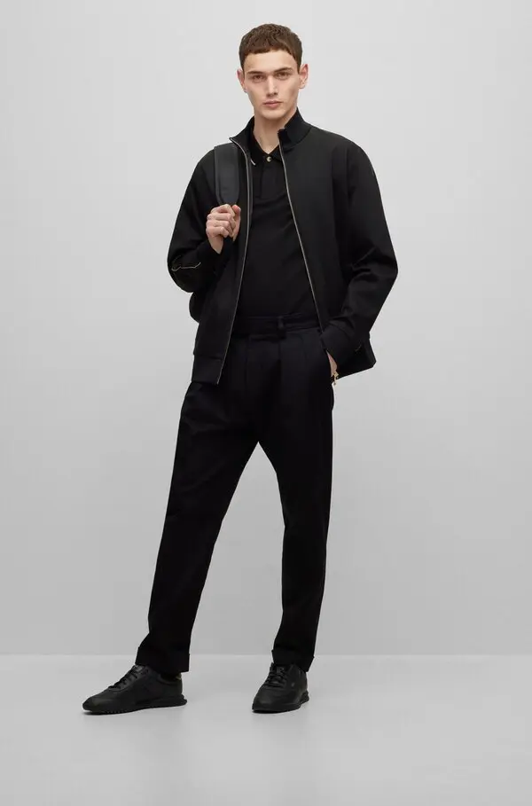 Hugo Boss Zipper Jacket With High Collar