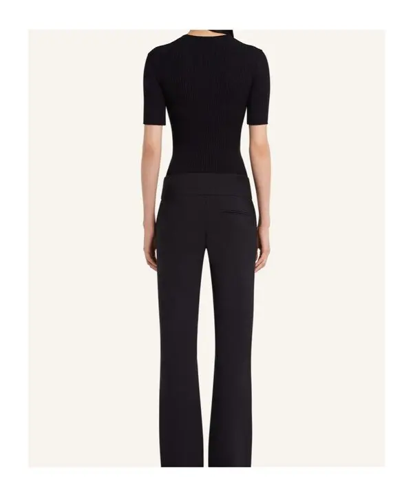 COURREGES Ribbed-knit Jumper With Open Shoulders