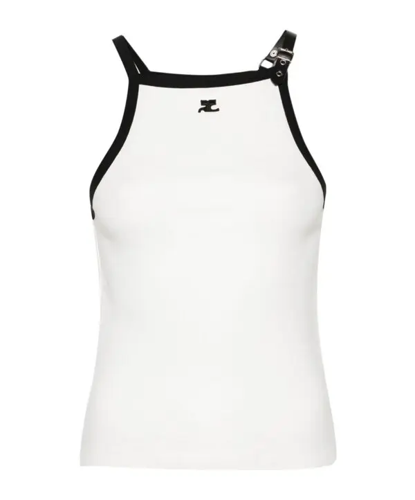 COURREGES Courrèges Buckle Detailed Halter-neck Top - No