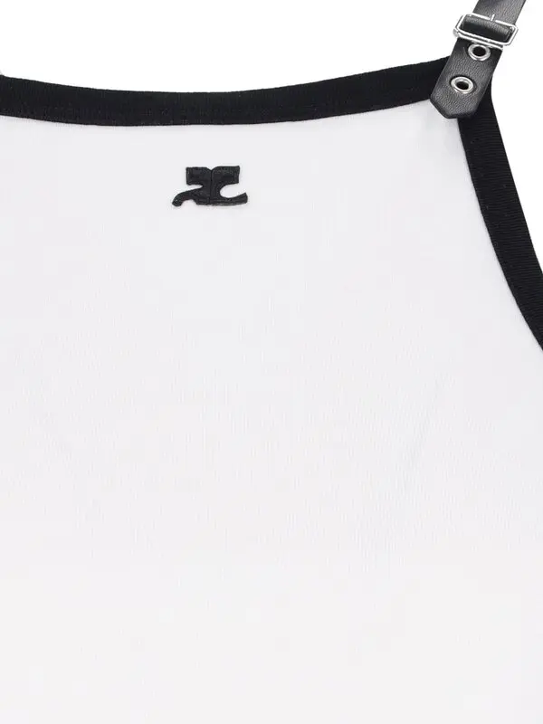 COURREGES Courrèges Buckle Detailed Halter-neck Top