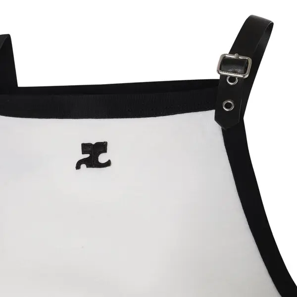COURREGES Courrèges Buckle Detailed Halter-neck Top