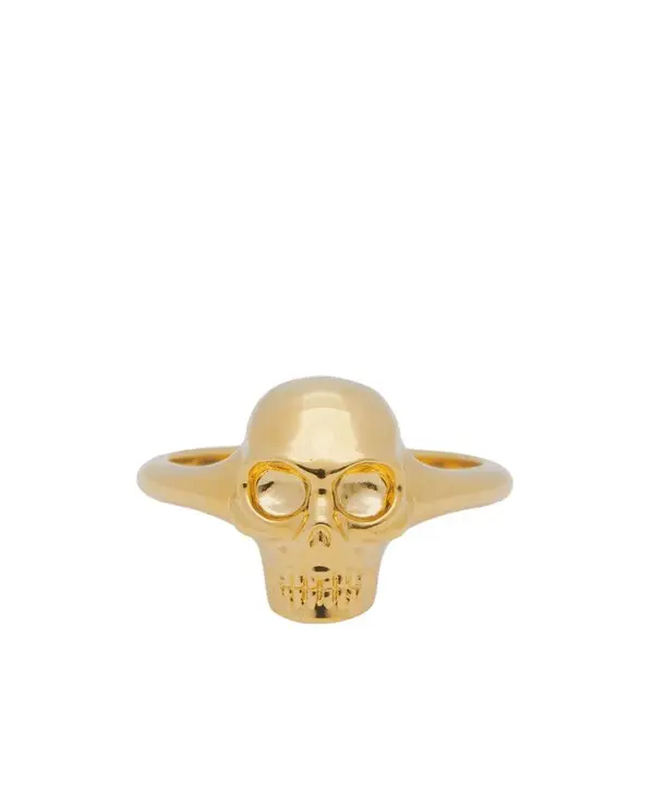 Alexander McQueen Skull Ring - Gold