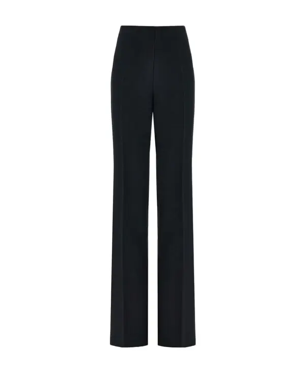 FERRAGAMO High-waist Tailored Straight-leg Trousers - Black