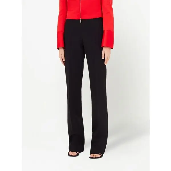 FERRAGAMO High-waist Tailored Straight-leg Trousers - Black
