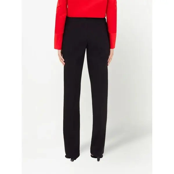 FERRAGAMO High-waist Tailored Straight-leg Trousers - Black