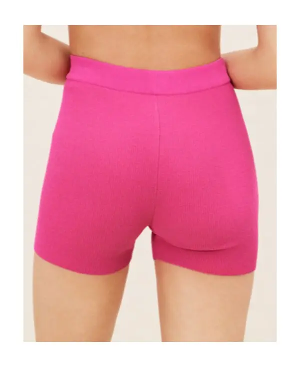Jacquemus Le Short Pralu Knitted High-waisted Shorts - Pink