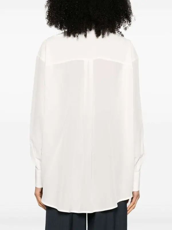 Ermanno Scervino Floral Lace Silk Shirt