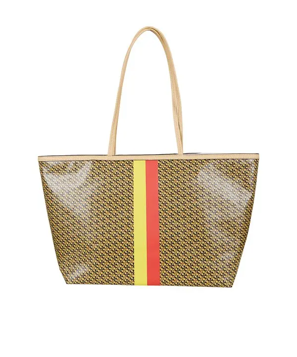 Tory Burch Racer Tote Bag - Tan Printed