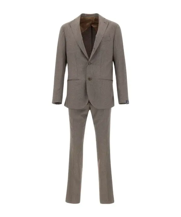 BARBA NAPOLI Herringbone Two-piece Suit