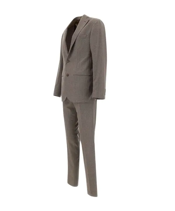 BARBA NAPOLI Herringbone Two-piece Suit